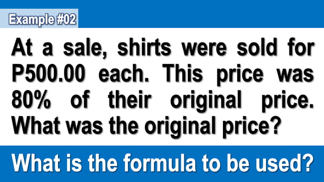 Percentage, Base, and Rate | PPTX