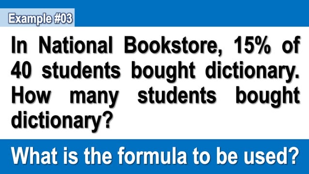 Percentage, Base, and Rate | PPTX