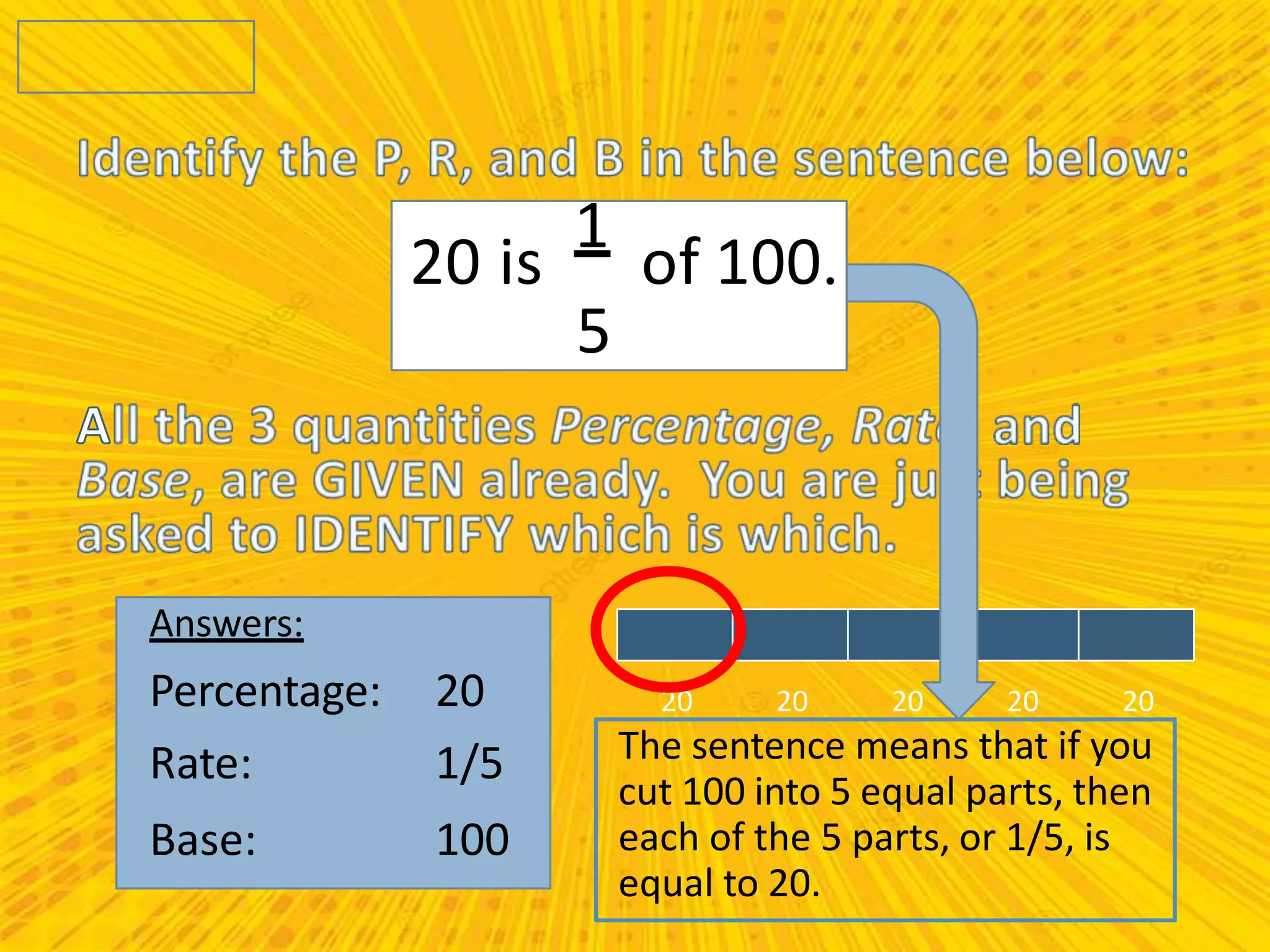 Percentage, base and rate | PPTX