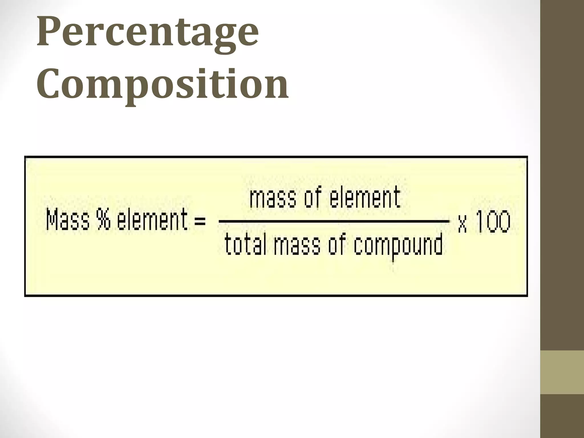 Percentage Composition | PPT