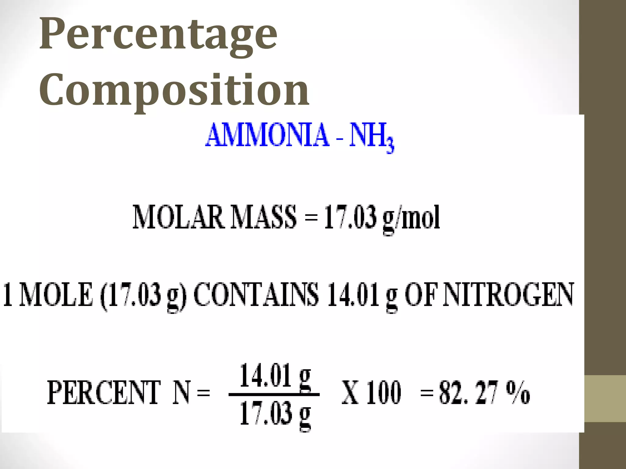 Percentage Composition | PPT