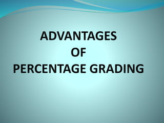 Percentage grading | PPT