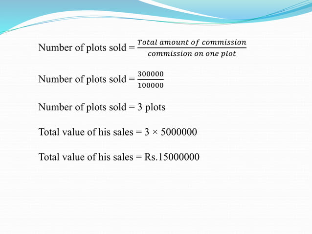 Percentage in commission | PPTX | Business | Business and Finance