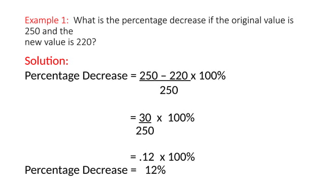 MATH 7 PERCENTAGE INCREASE AND DECREASE.pptx