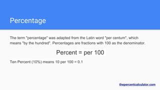 Percentage (%) is Easy.pptx
