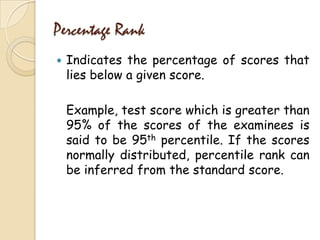 Percentage Rank | PPTX