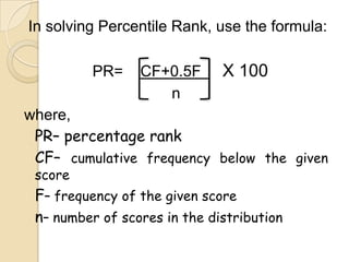 Percentage Rank | PPTX
