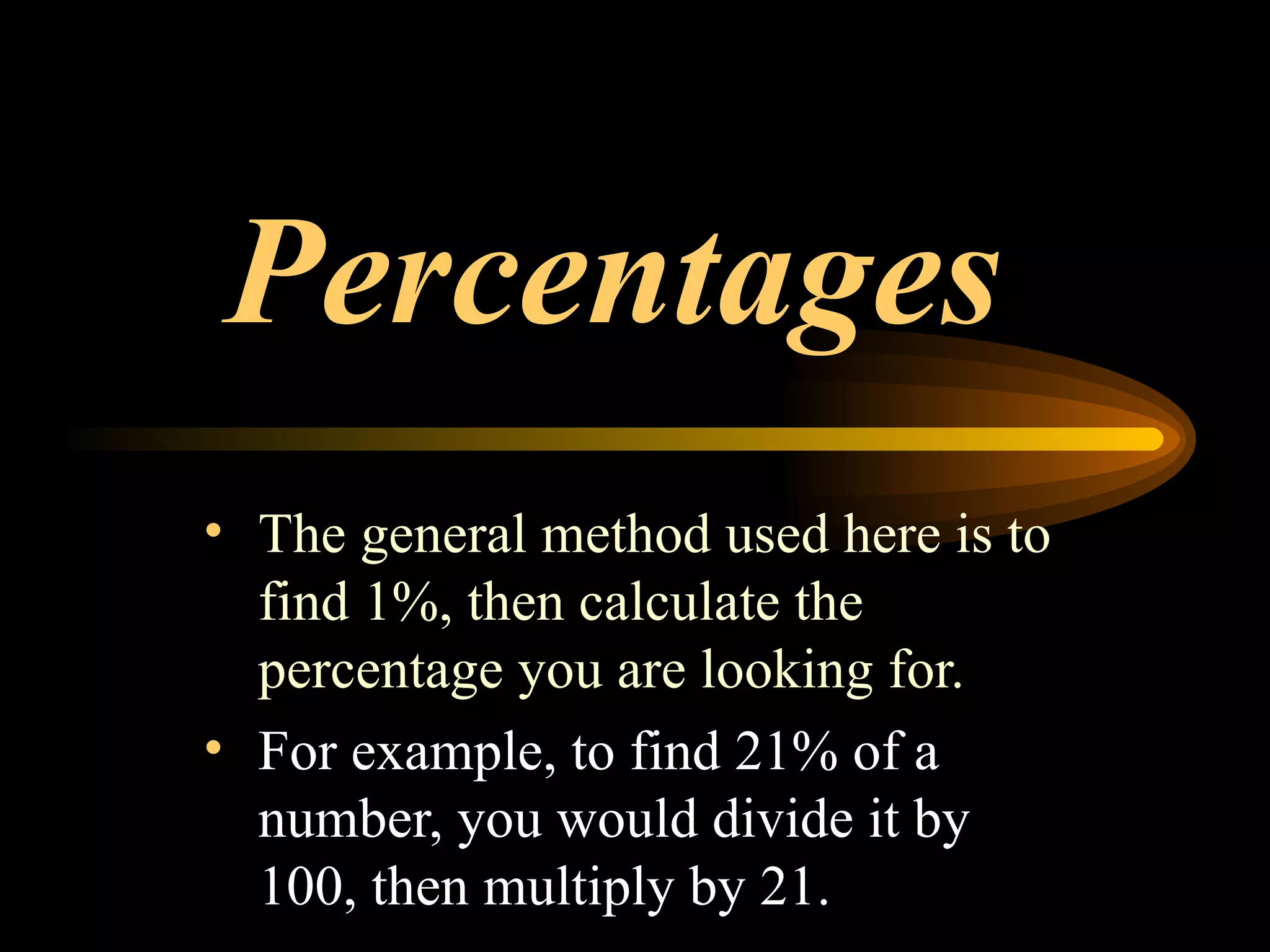 Percentages | PPT