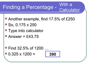 Percentages | PPT