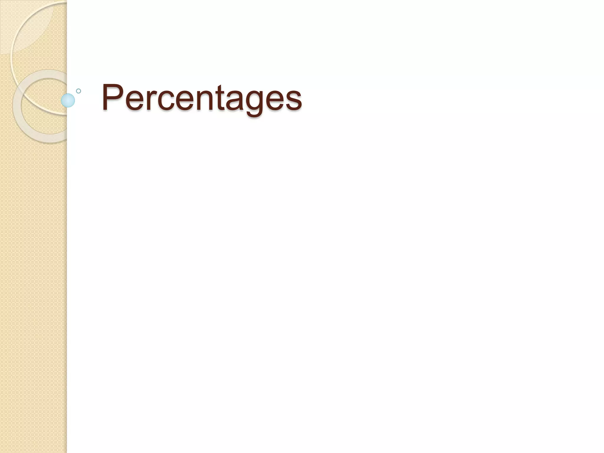 Percentages | PPTX