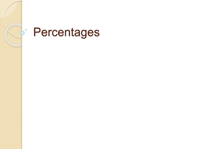Percentages | PPTX