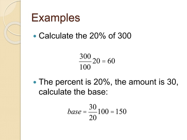 Percentages | PPTX