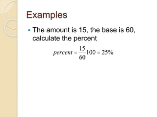 Percentages | PPTX