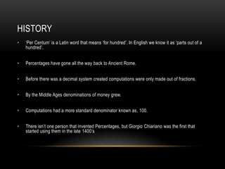 Percentages by Chari L. | PPT