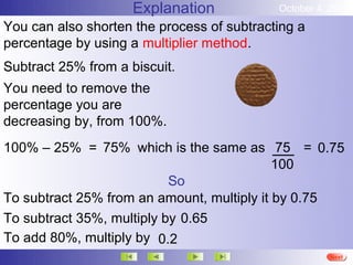 Percentages one of another | PPT