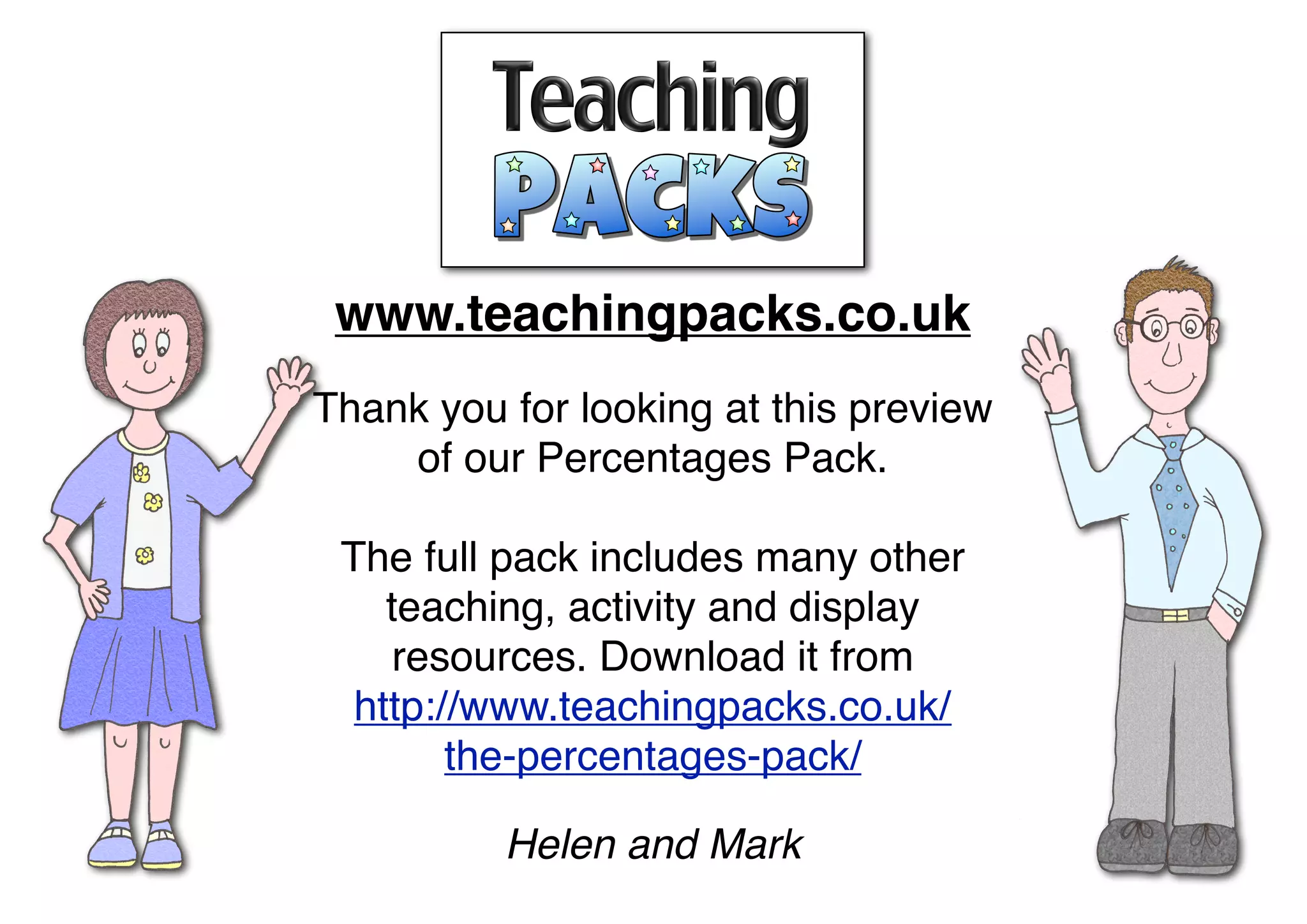 The Percentages Pack | PDF