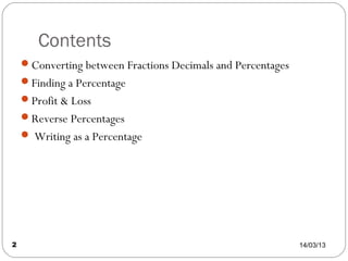Percentages and discounts tutorial | PPT