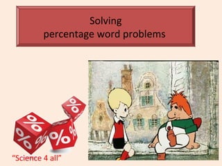 Percentage word problems | PPT