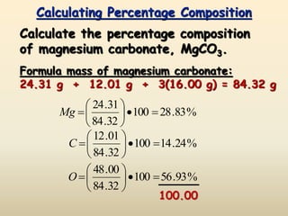 Percent composition | PPT