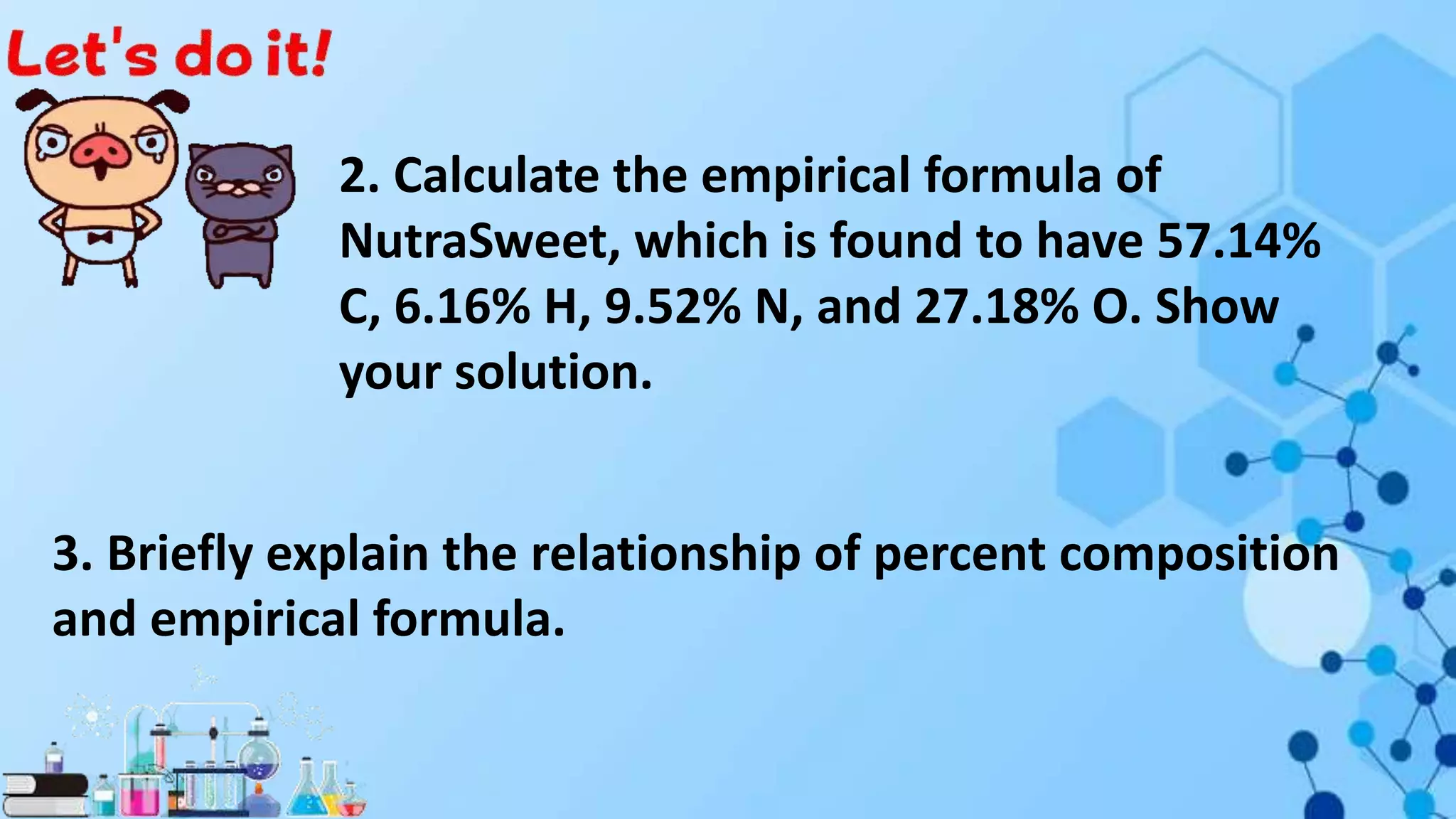 percent composition_demo.pptx | Chemistry | Science