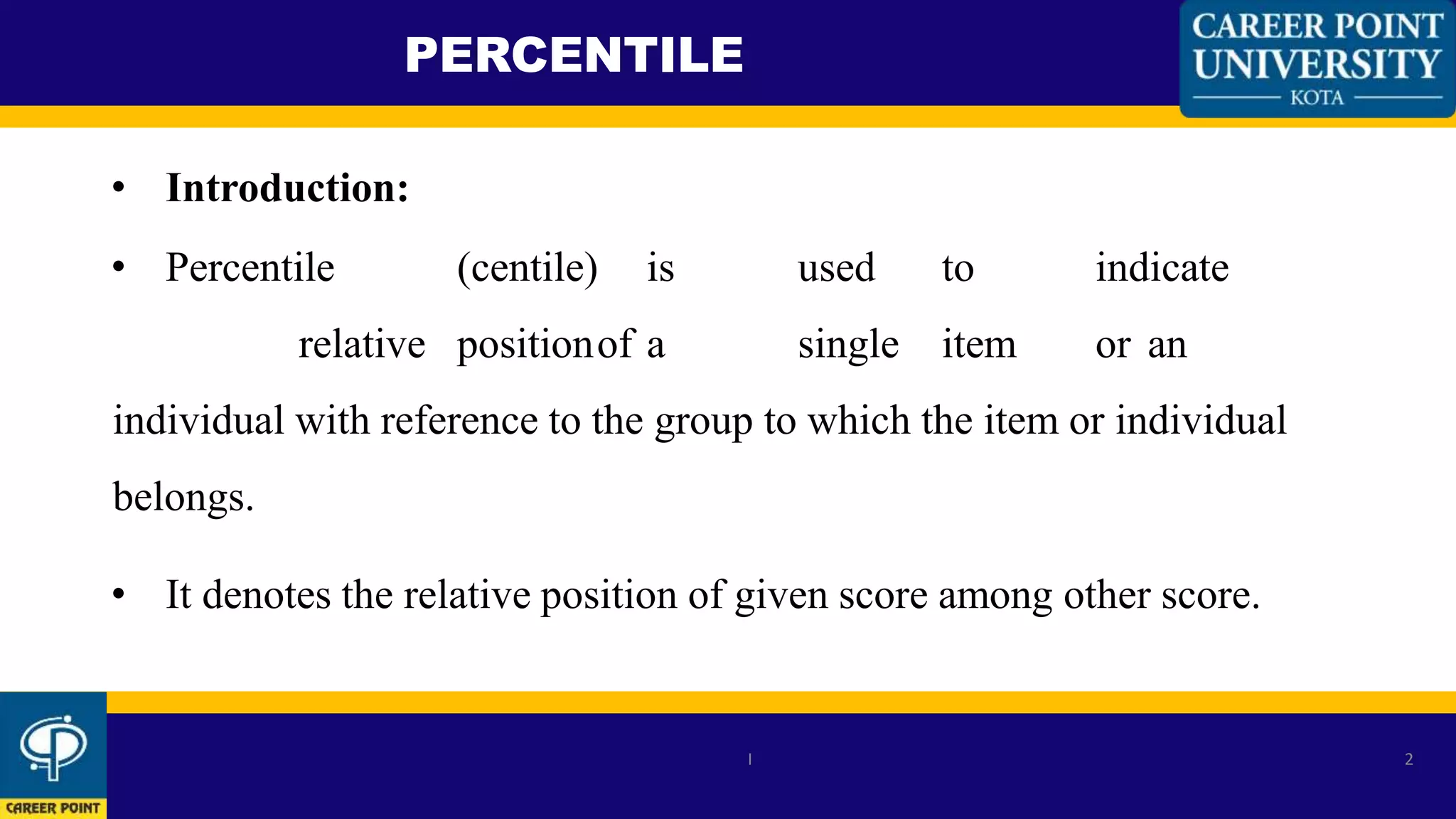 Percentile | PPTX