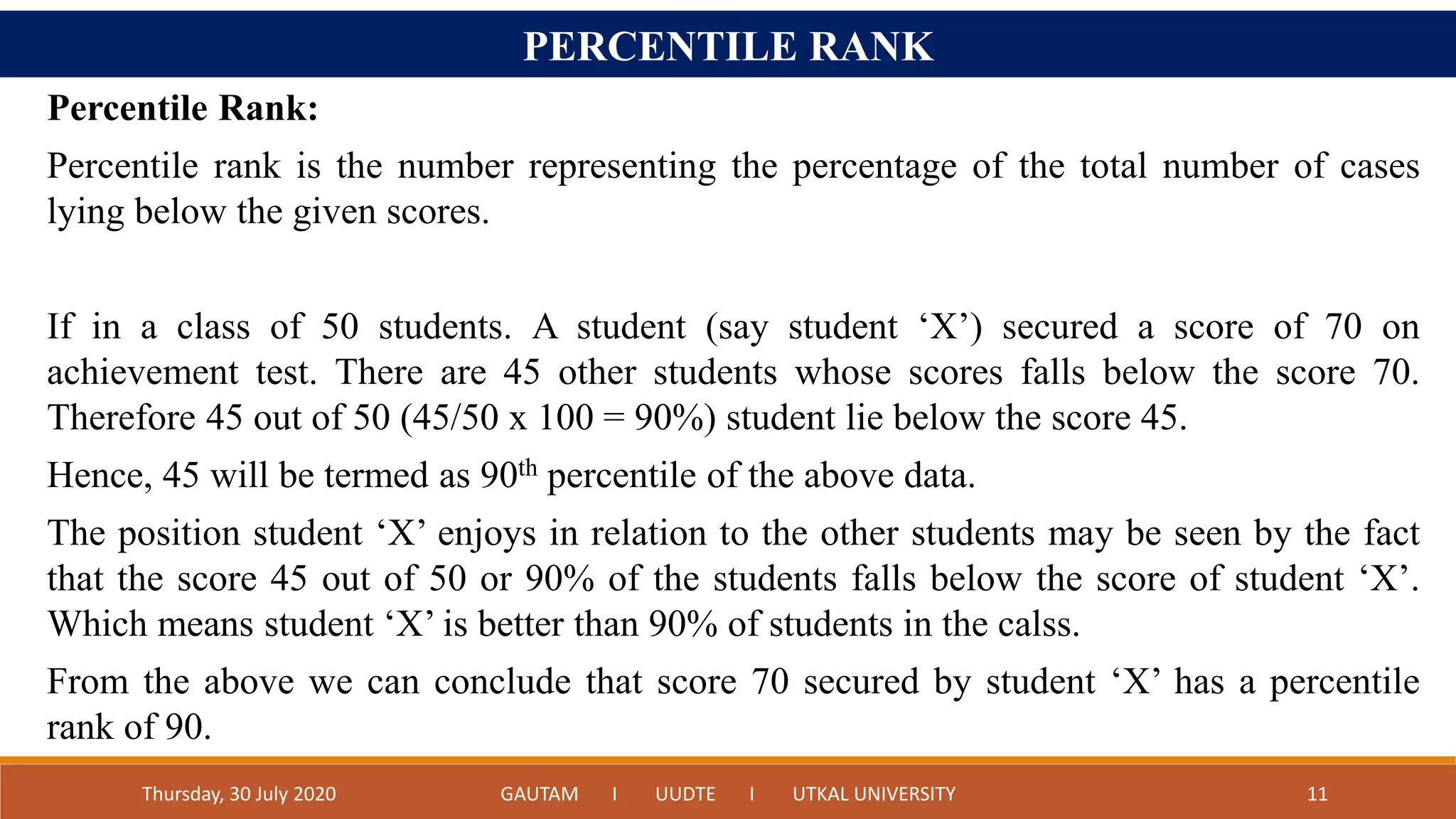 Percentile and percentile rank | PPTX