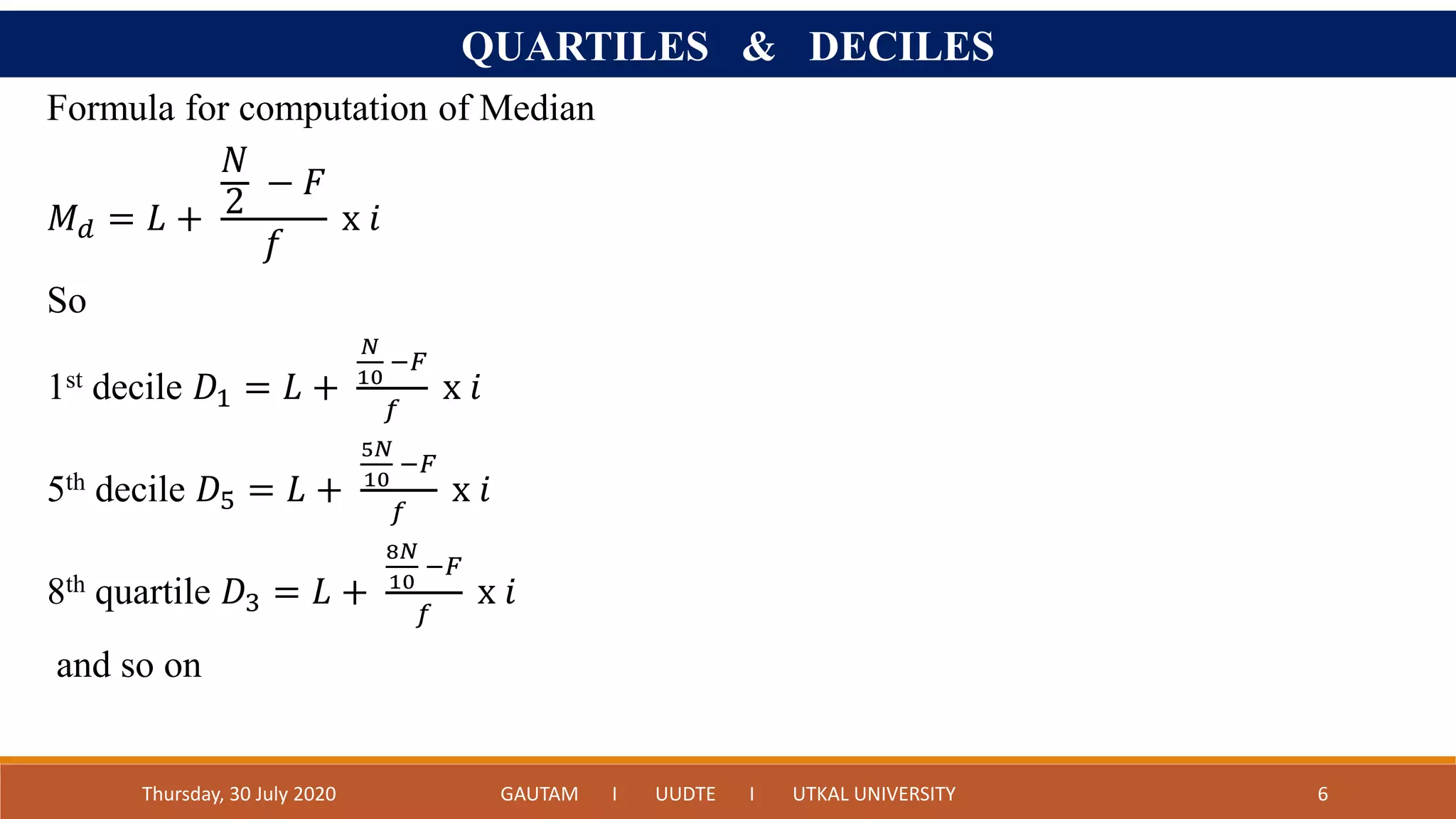 Percentile and percentile rank | PPTX