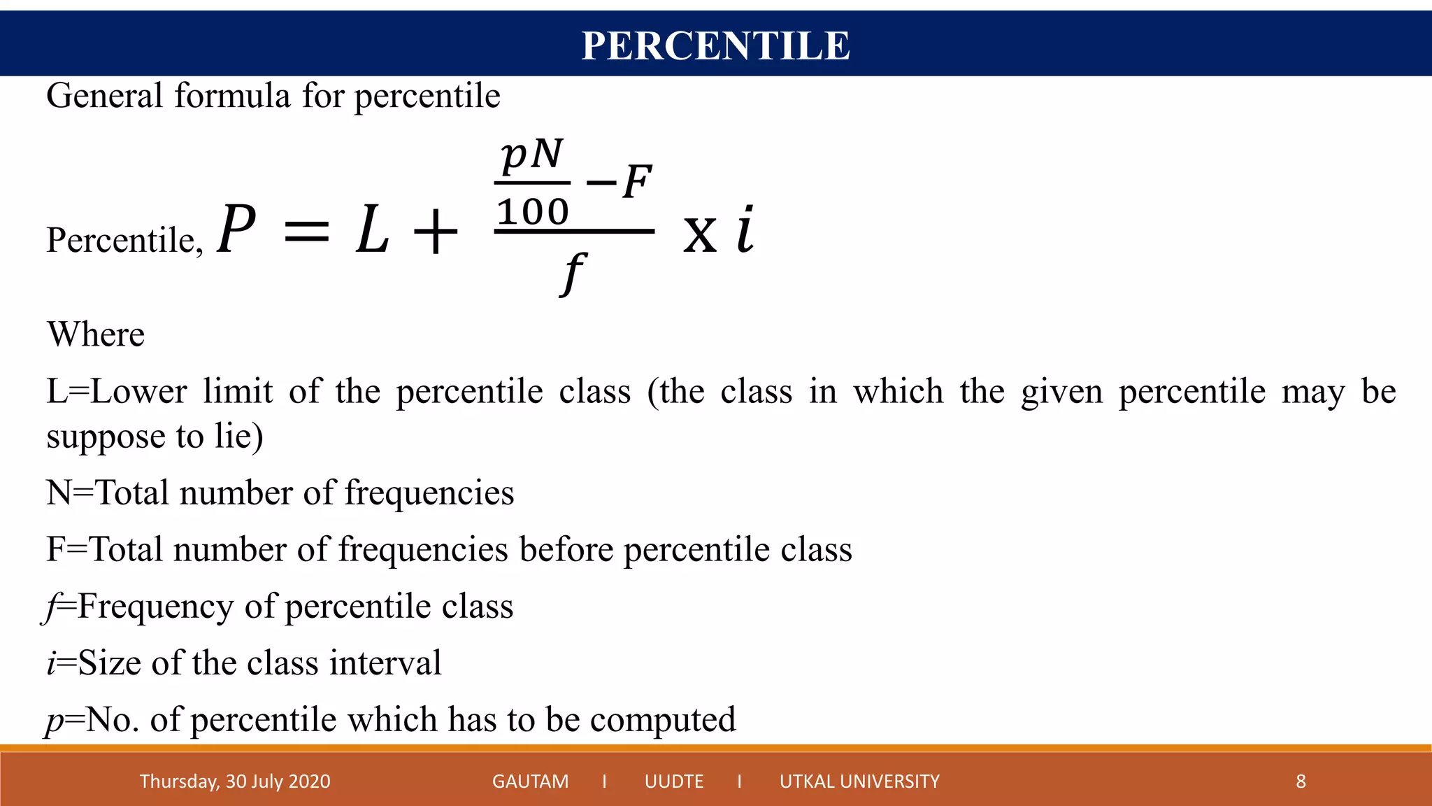 Percentile and percentile rank | PPTX