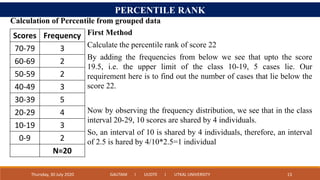 Percentile and percentile rank | PPTX