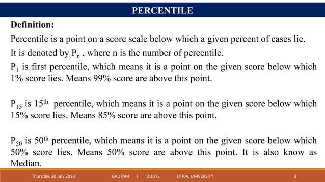 Percentile and percentile rank | PPTX | Standardized Testing ...