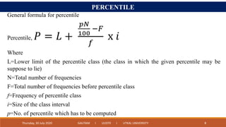 Percentile and percentile rank | PPTX