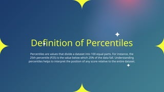 Percentile of the grouped data in statistics | PPTX