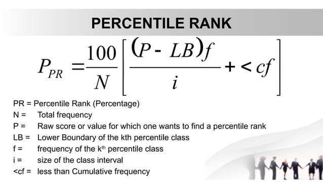 Percentile rank of grouped data, percentile rank | PPTX