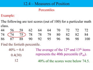 Introduction and explanations on percentiles and deciles | PPT