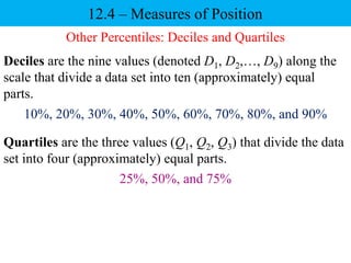 Introduction and explanations on percentiles and deciles | PPT