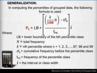 Percentile Formula