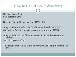 Percent Increase And Decrease | PPT
