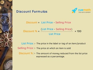 Percents markup and discount | PPT