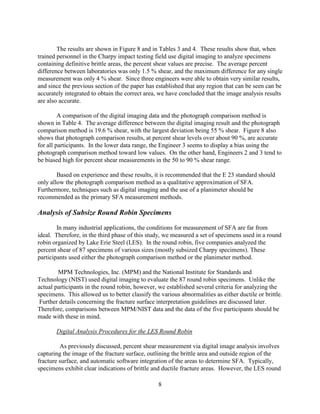 Percent shear area determination in charpy impact testing | PDF