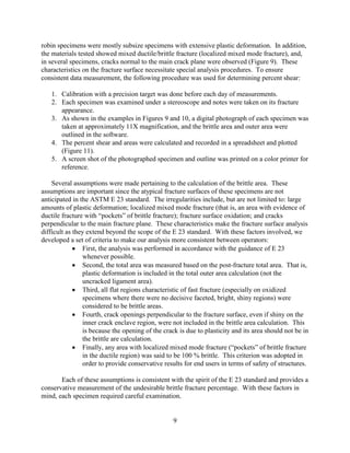 Percent shear area determination in charpy impact testing | PDF