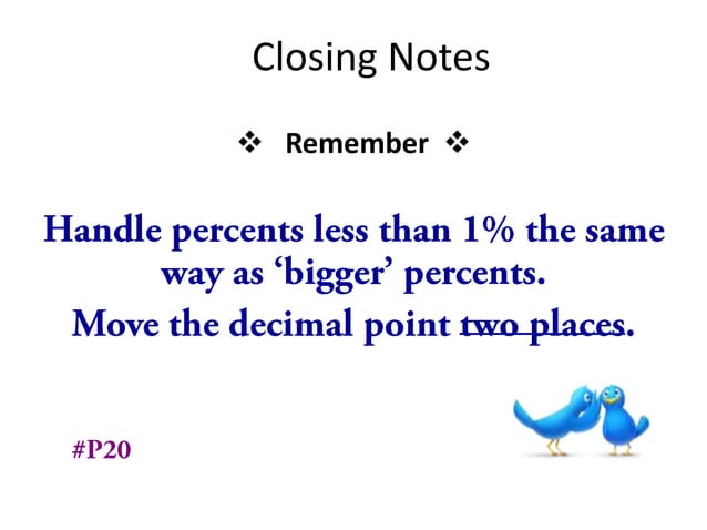 Percents Less Than One Percent | PPT