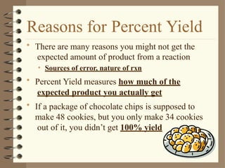 General Chemistry 1 - Lesson on Percent Yield and Limiting Reagents for ...