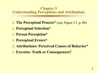 Percep and attribution 1 | PPT