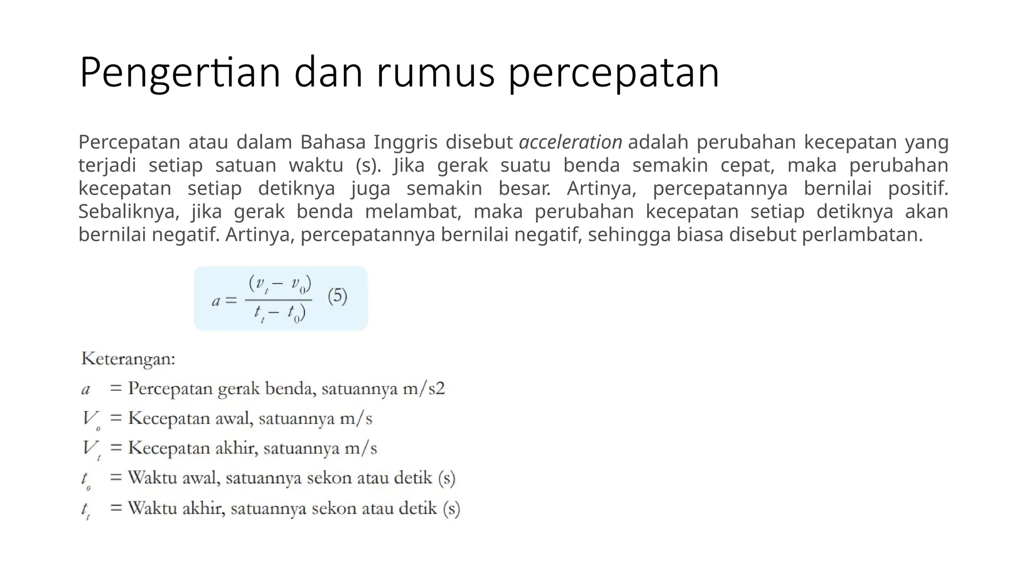 Percepatan benda, rumus, dan grafik.pptx