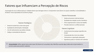 Percepcao de riscos voltado para cozinhas | PPTX