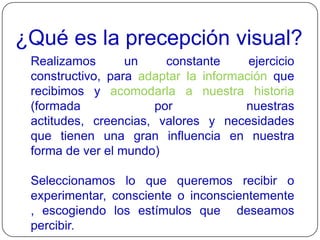 Percepción visual blog | PPTX