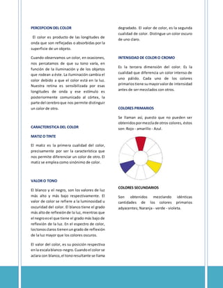 Percepcion del color | DOCX