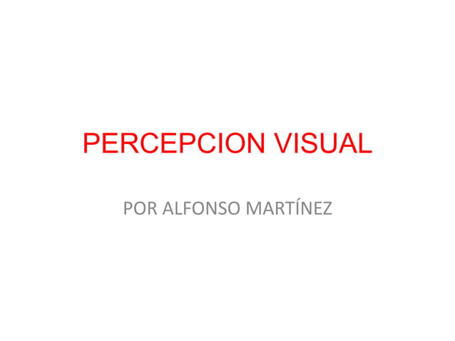 Percepcion visual | PPT