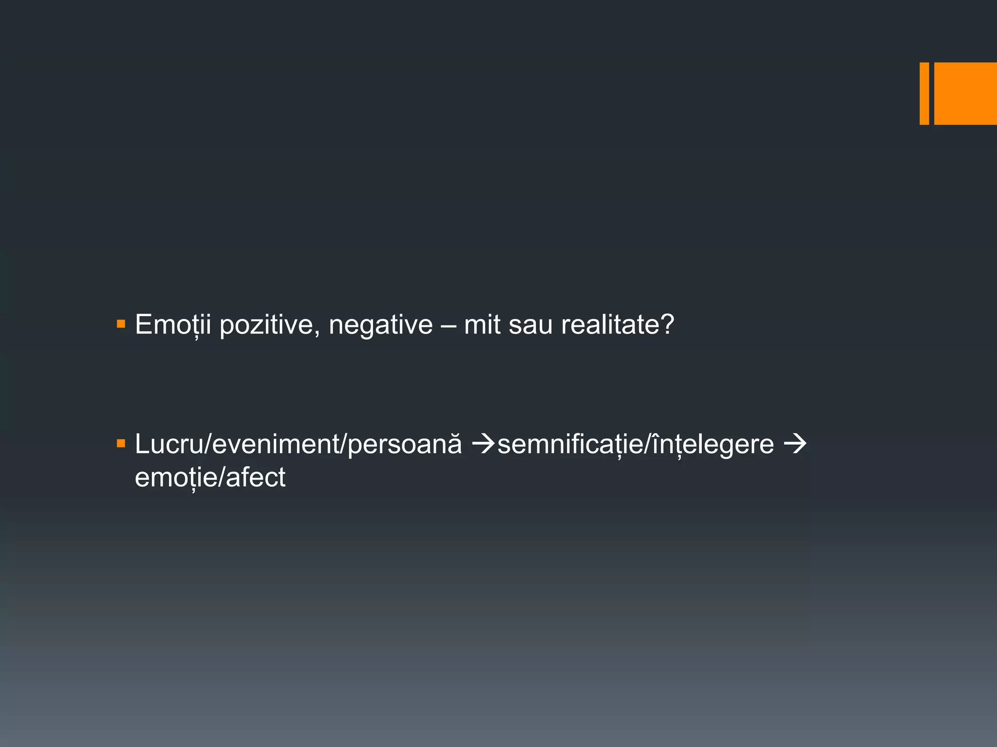 Perceptia. Emotiile | PPT