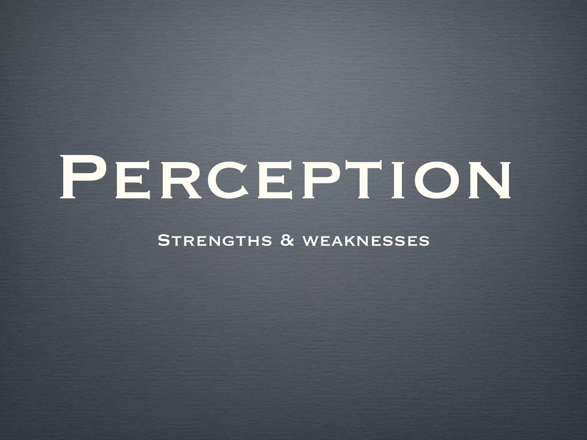 Perception | PPT